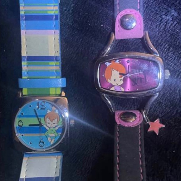 Accessories | Set Of Vintage Pebbles Flintstones Watches | Poshmark